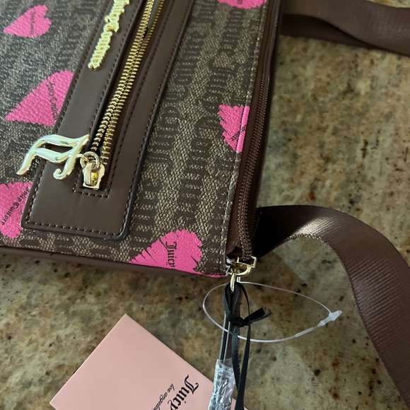 Juicy Couture | Bags | Nwt Juicy Couture Chestnut Chino Pink Hearts ...